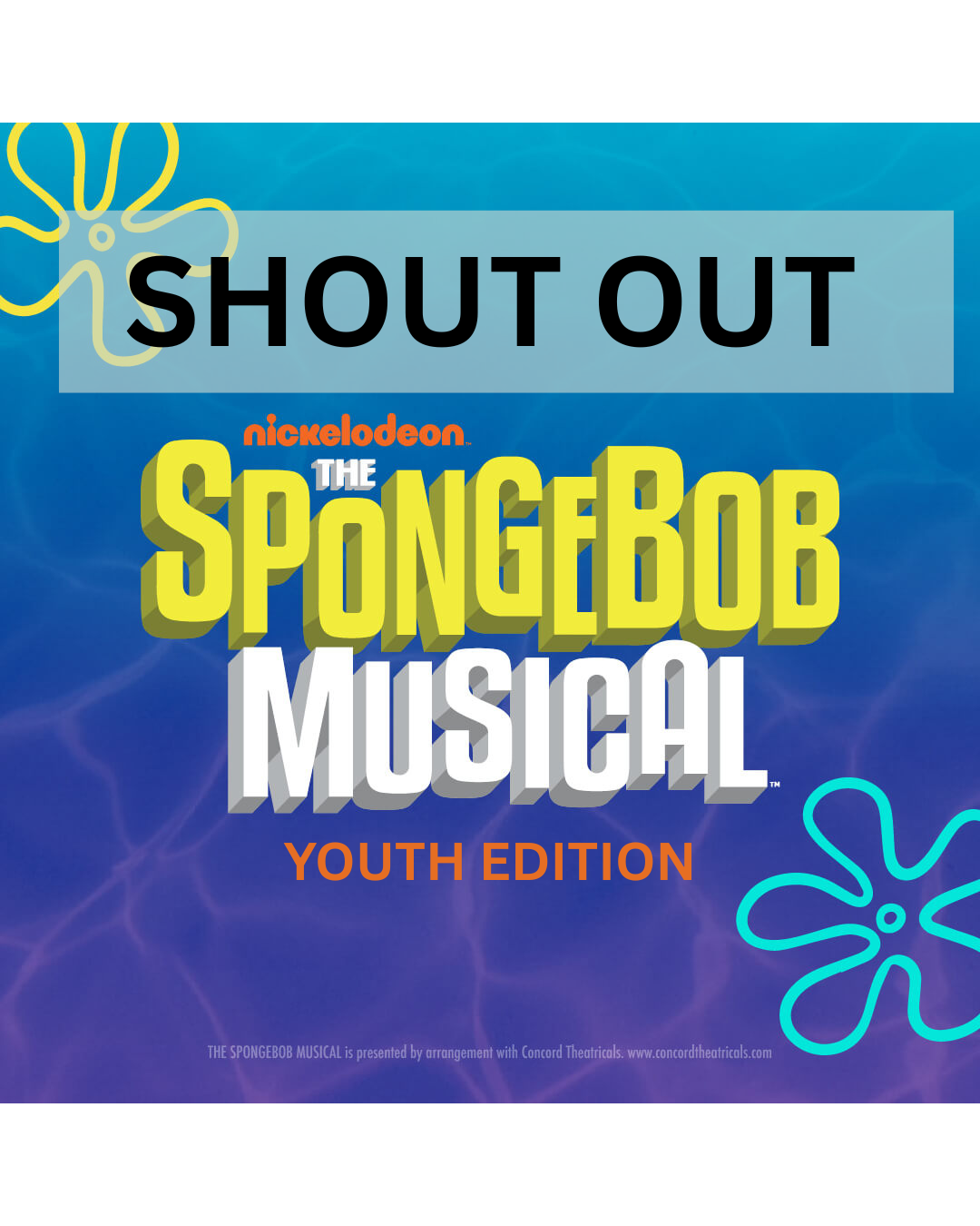 SpongeBob - Shout Out (20 word limit) - CT Performing Arts Center